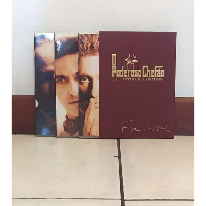 Box DVDs O Poderoso Chefão Para Colecionador 3 filmes | Shopee Brasil