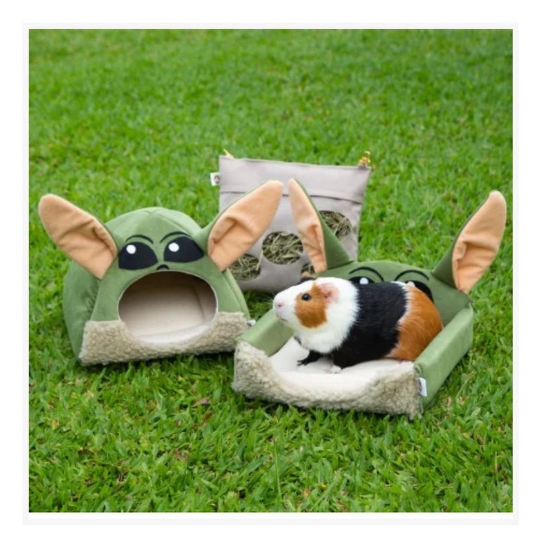 Kit p/ Porquinho da Índia e Rodores - Babe Yoda - (Toca + cama + porta ...