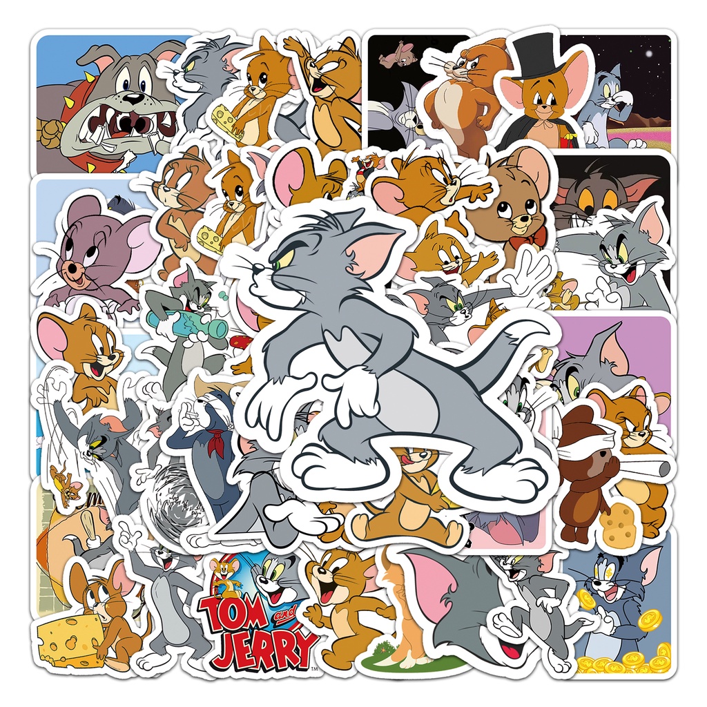 Adesivo De Parede 10/46 Peças De Desenho À Prova D'água Tom E Jerry ...