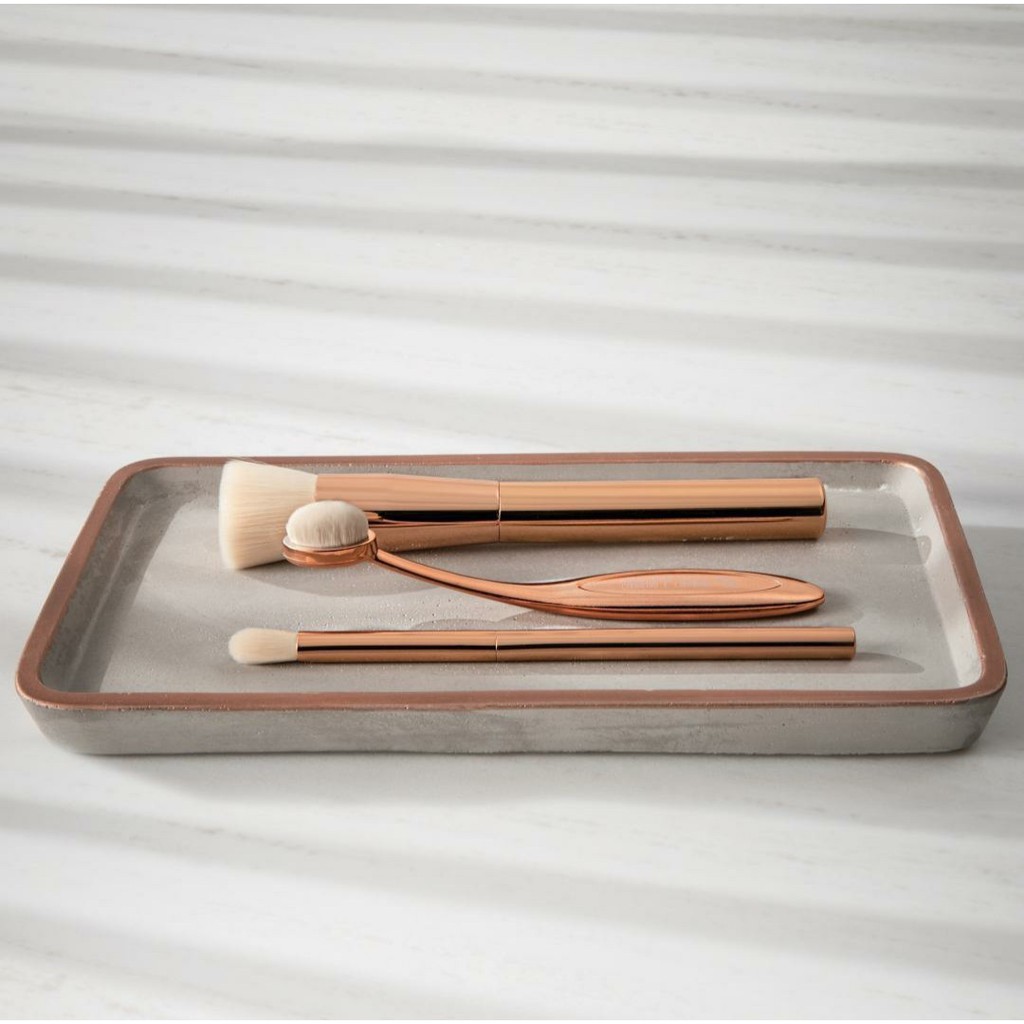 Mini Bandeja Organizadora Retangular Cobre em Cimento | Shopee Brasil