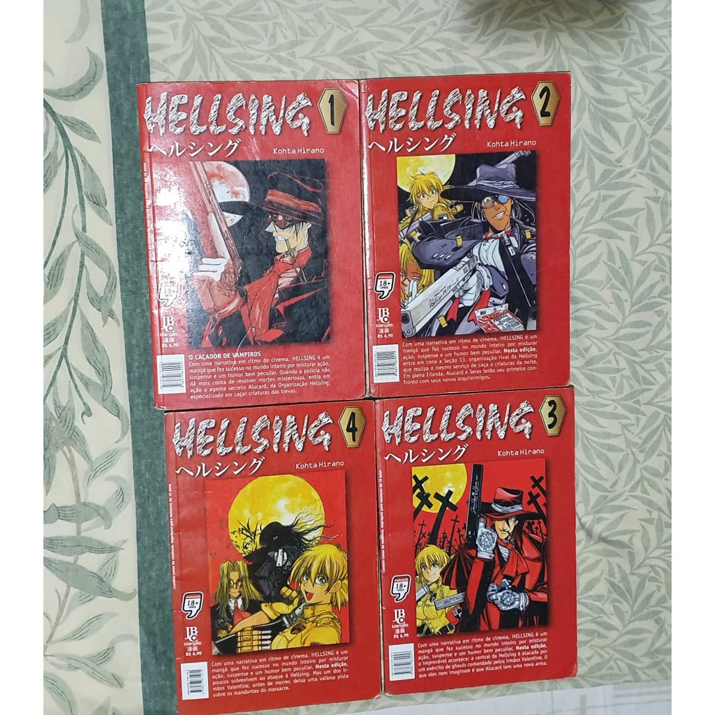 Kit Mangá - HELLSING volumes 1 2 3 4 | Shopee Brasil