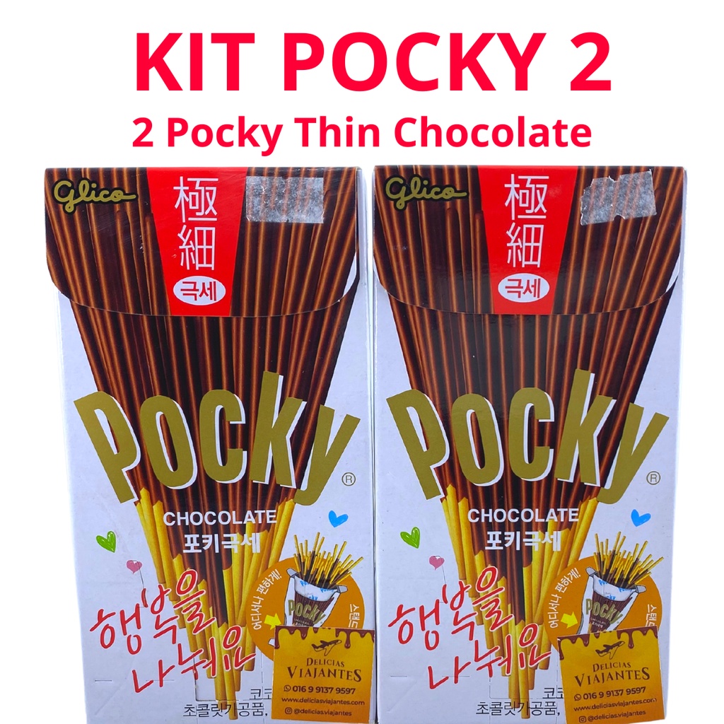 Kit Pocky 2 - Combo Biscoito Coreia Pocky - Bolacha Palito Coreano com ...