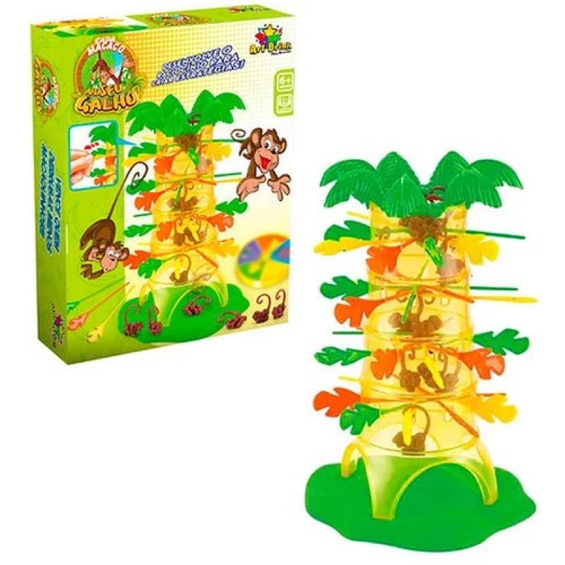 Jogo Infantil Pula Macaco Cada Macaco No Seu Galho | Shopee Brasil