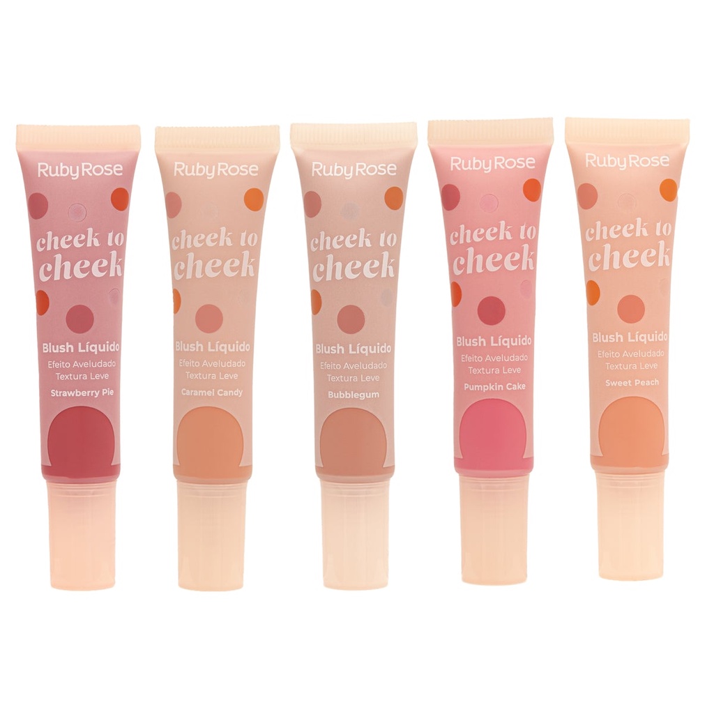 Blush Líquido Cheek to Cheek Ruby Rose HB-6116 | Shopee Brasil