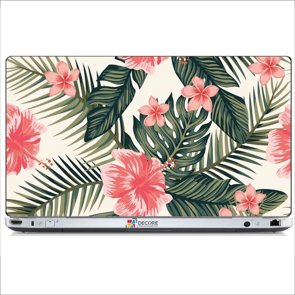 ADESIVO PERSONALIZADO PROTETOR PARA NOTEBOOK FLORES TROPICAIS | Shopee ...