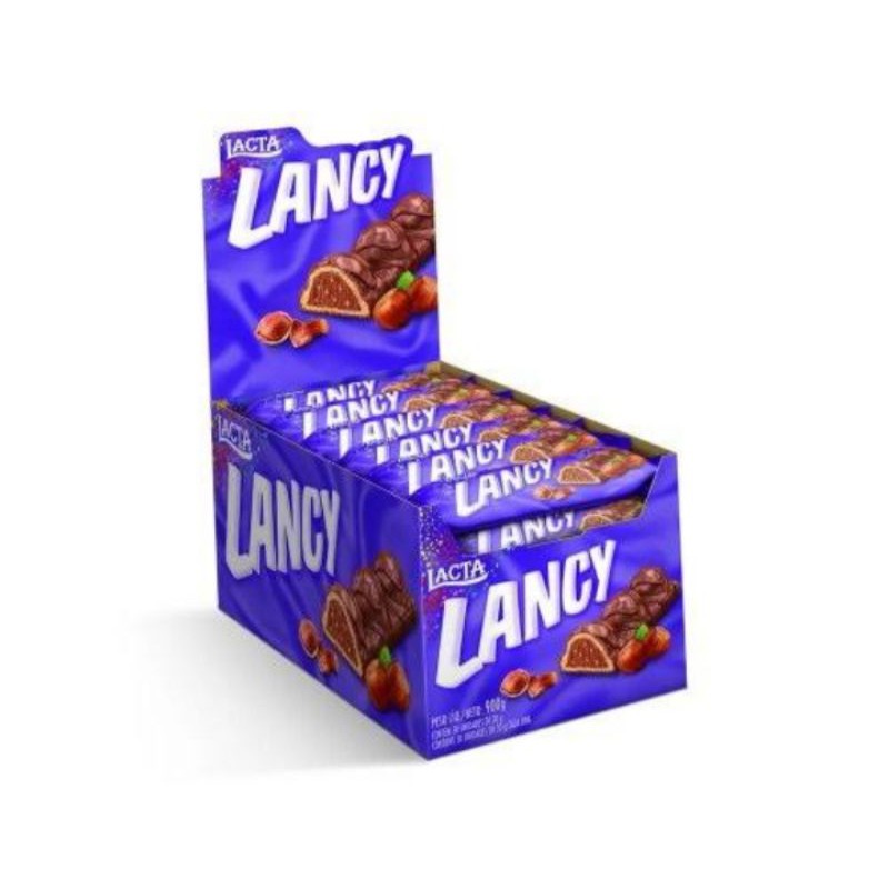 Chocolate Lancy Lacta Display c/30 unidades de 30g. | Shopee Brasil