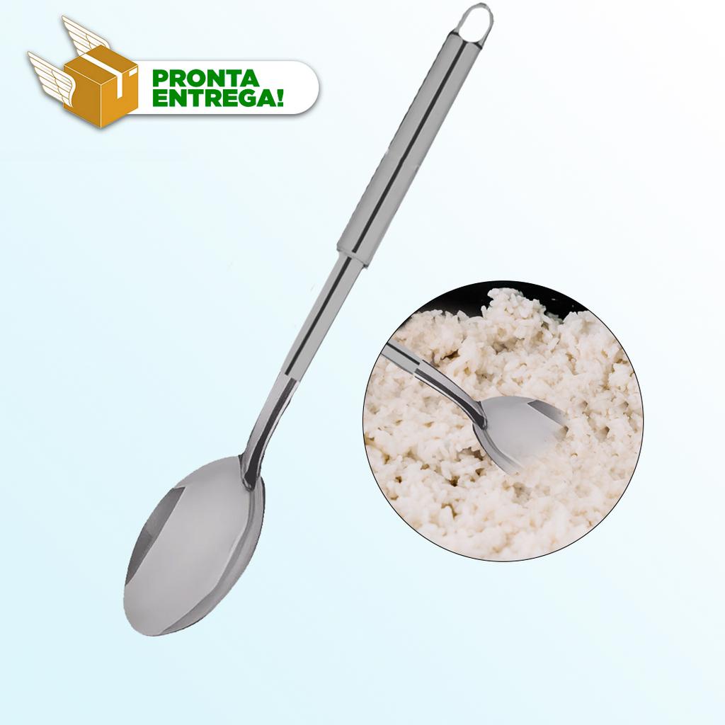 Colher Para Servir Arroz, Molhos, Carnes de Panela Curve 25,5 cm em Aço ...