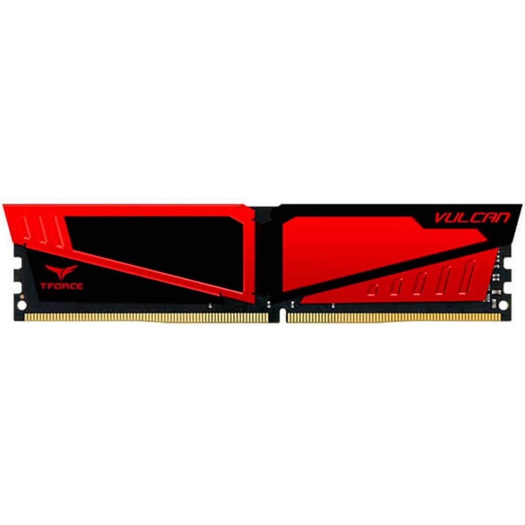 Memória RAM Team Group T-force Vulcan 8gb (1x8) 2666mhz Ddr4 Vermelho ...