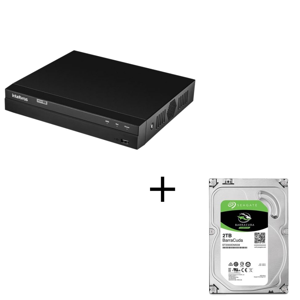 KIT DVR INTELBRAS 16 CANAIS MHDX MULTIHD + HD 2 TERA SEAGATE | Shopee ...