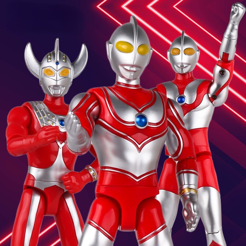 Superman Ultraman brinquedos infantis Tyro Tiga Aise Ultraman pai ...