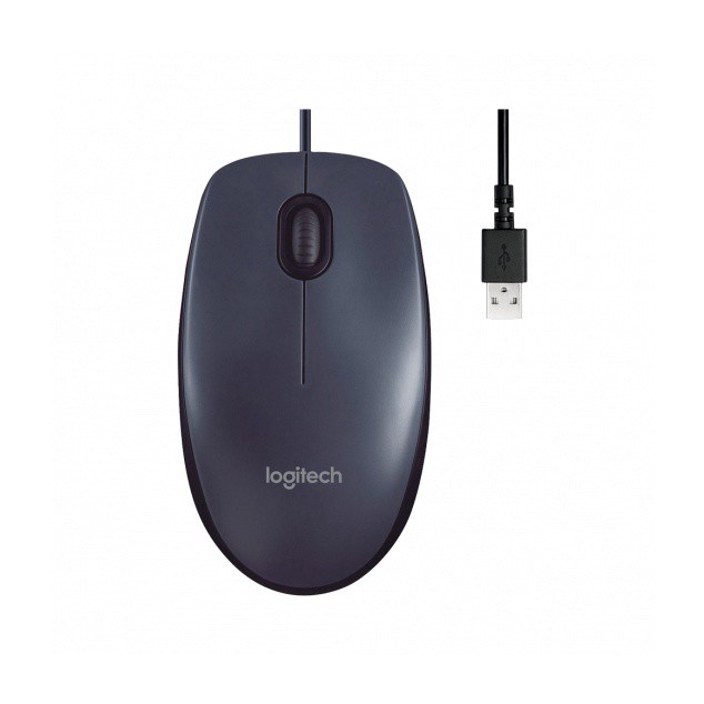 Mouse Usb Preto M100 Logitech | Shopee Brasil