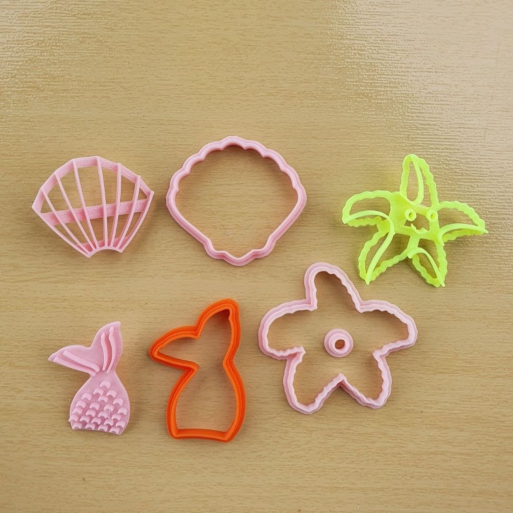 Cortadores Fundo do Mar Concha Estrela Pasta Americana | Shopee Brasil