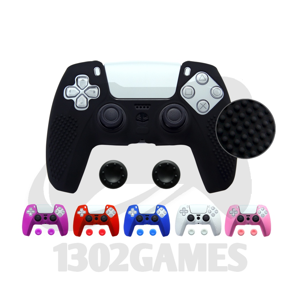 Capa Silicone para Controle PS5 Dualsense + Par de Grips | Shopee Brasil