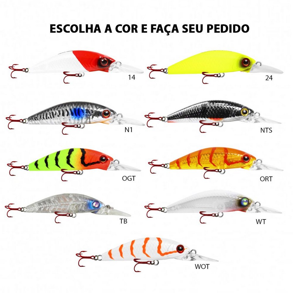 Isca Artificial Marine Minimax 50S 5cm/7g Barbela Longa - Tucunaré ...