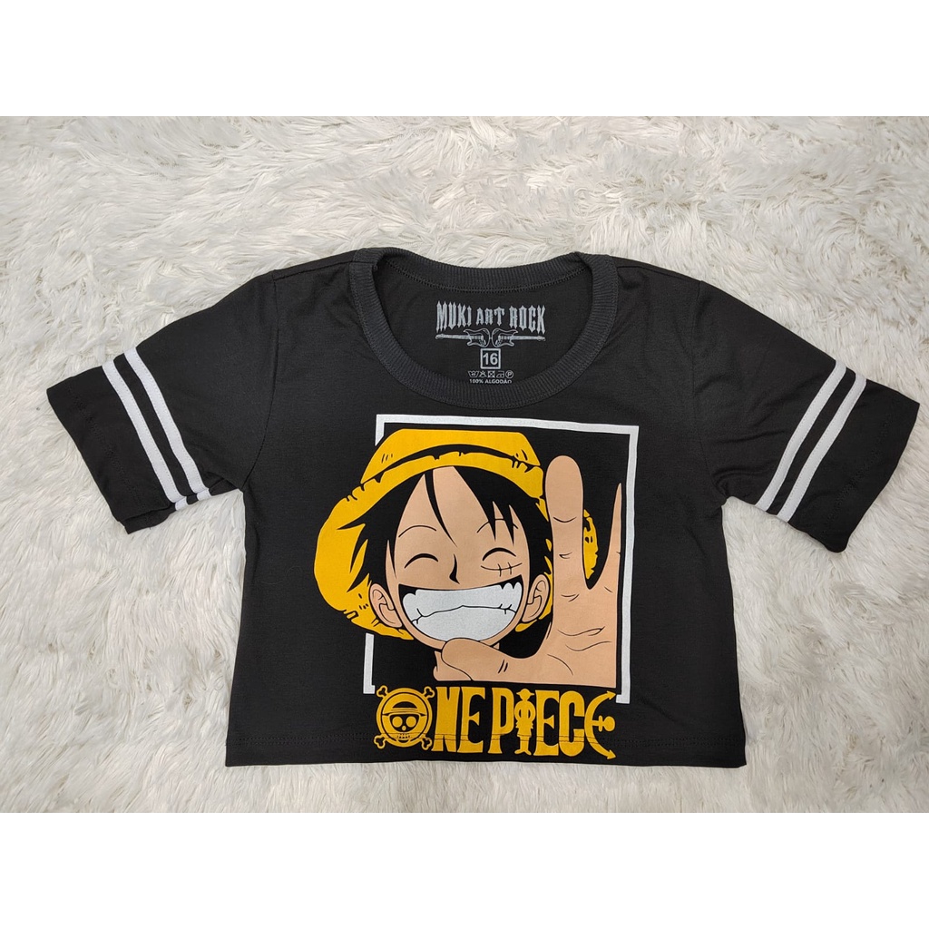 Cropped One Piece Luffy Anime | Shopee Brasil