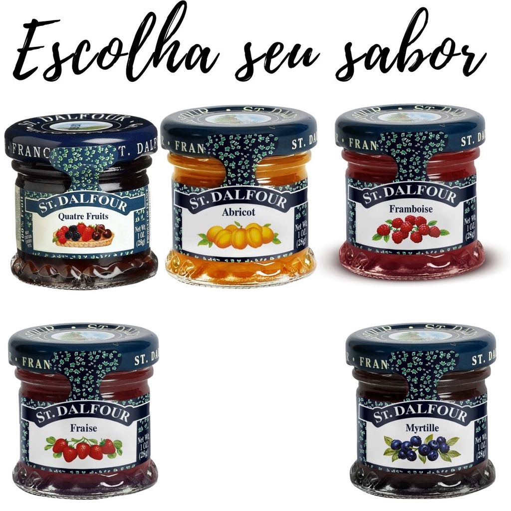 Mini Geleia de frutas 28g St. Dalfour - Importado França | Shopee Brasil