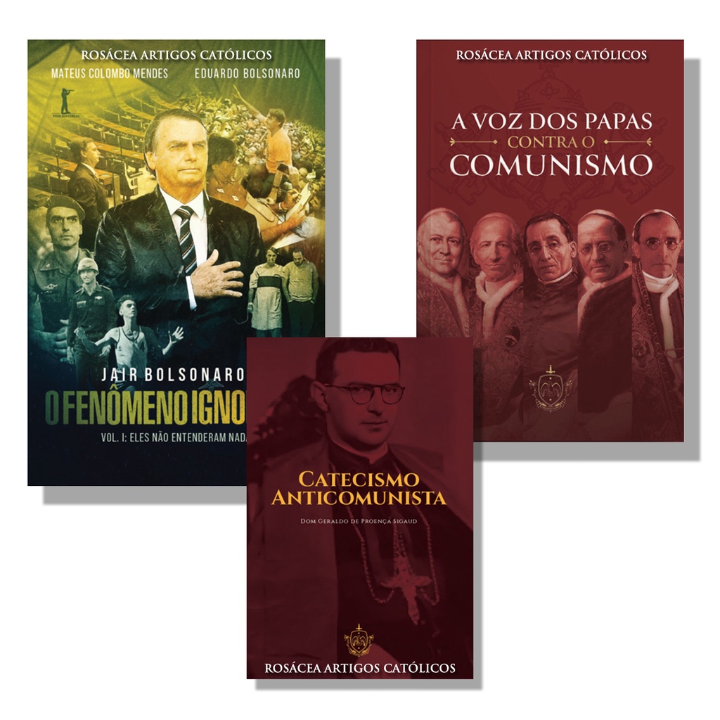 Kit - Bolsonaro contra o comunismo no Brasil ( 3 livros ) | Shopee Brasil