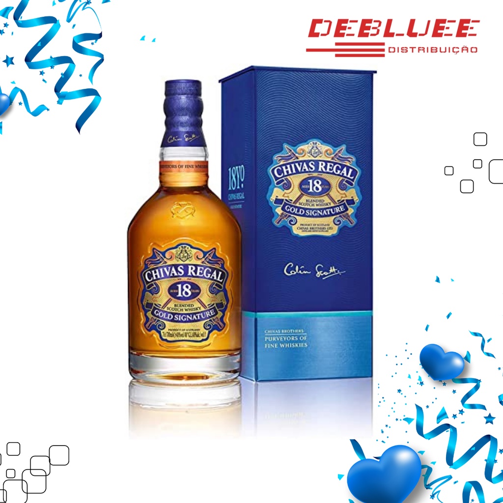 Whisy Chivas Regal 18 anos 750ml Original | Shopee Brasil