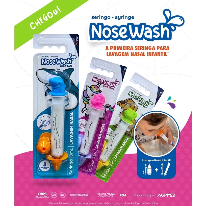 NoseWash Dispositivo Para Lavagem Nasal 10ml | Shopee Brasil