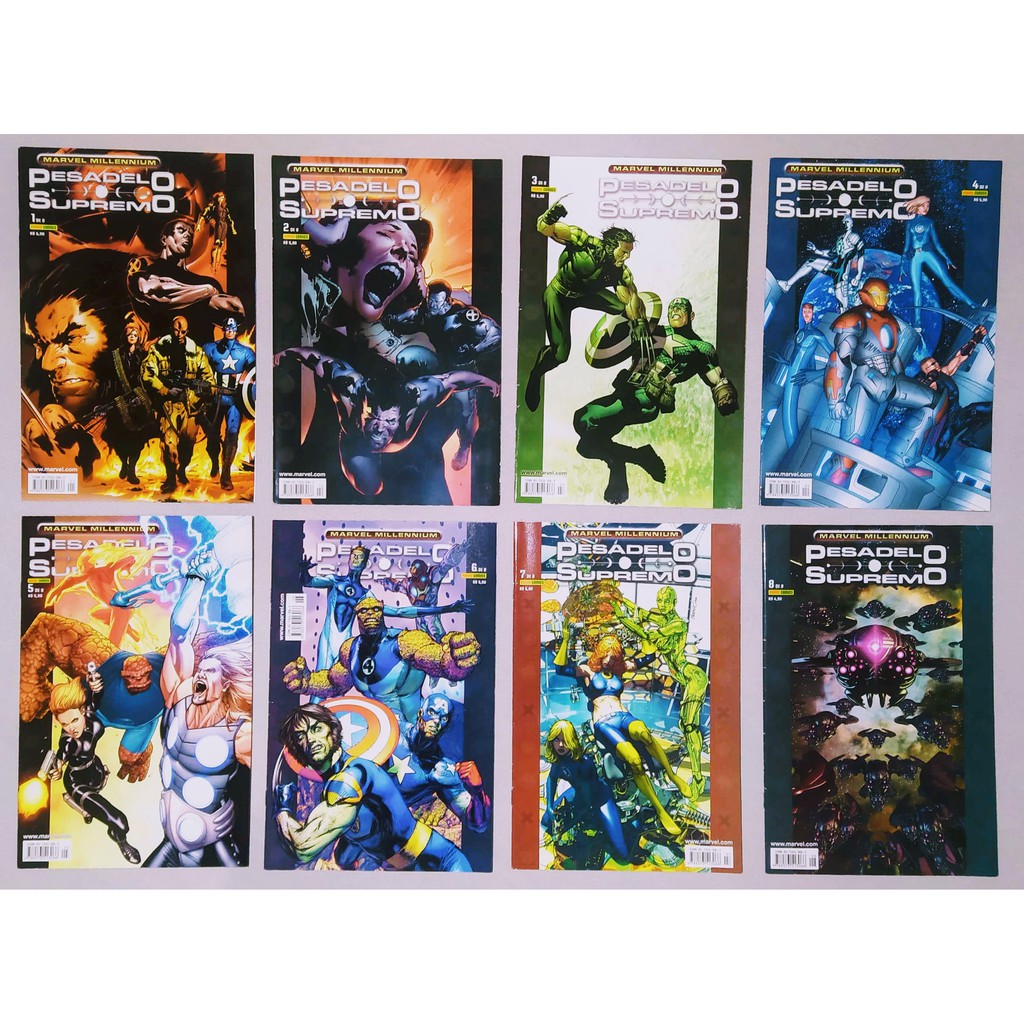 Pesadelo Supremo Marvel Millennium Minissérie completa Volumes 1, 2, 3 ...