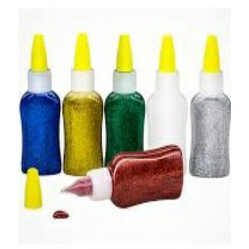 Cola Colorida Gliter Cores Glitter Metalizado Brilhante | Shopee Brasil