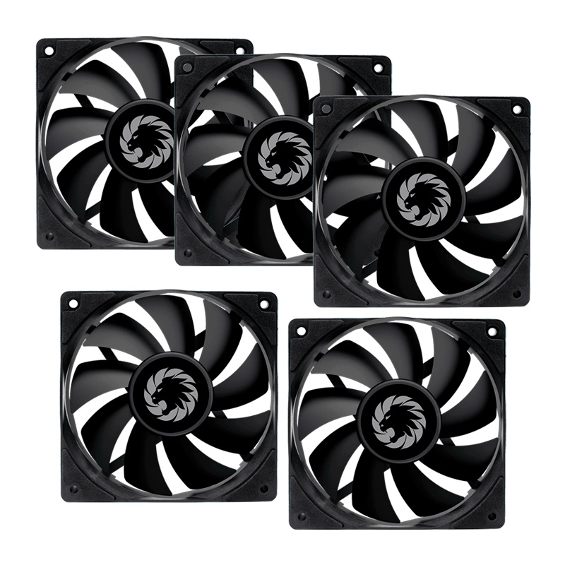 Fan Cooler Preto Gamemax 12wfbk 5-fan | Shopee Brasil