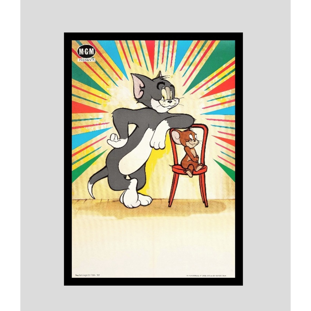Quadro tom and jerry Desenho rato gato Retro 80 90 | Shopee Brasil