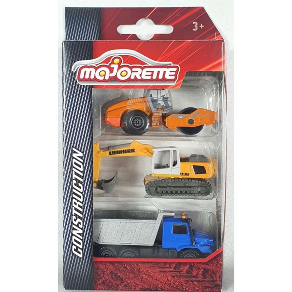 Pack com 3 Serie Contruction Modelo 2 1/64 Majorette | Shopee Brasil