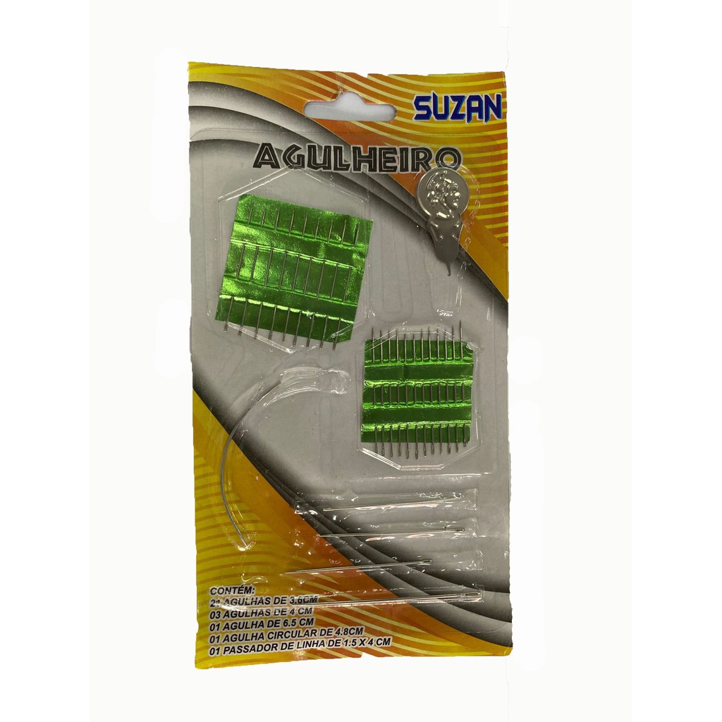 Kit Agulha Mão Agulheiro Costura Passador Linha Kit com 27 itens ...