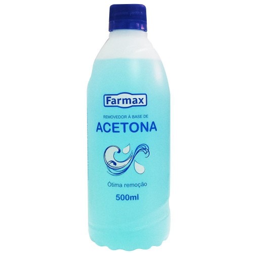 Kit 6 ACETONA FARMAX SOLUÇÃO REMOV ESMALTE 500ml | Shopee Brasil