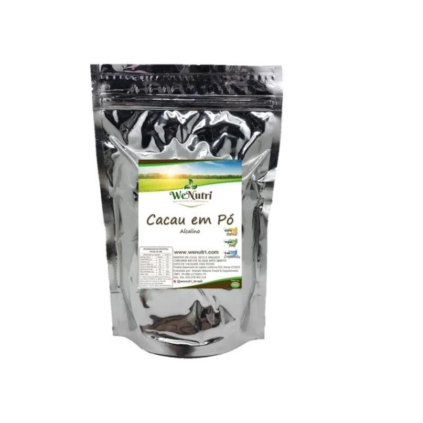 Cacau Alcalino Em Pó 100% (ph 7,6) Wenutri 250g | Shopee Brasil