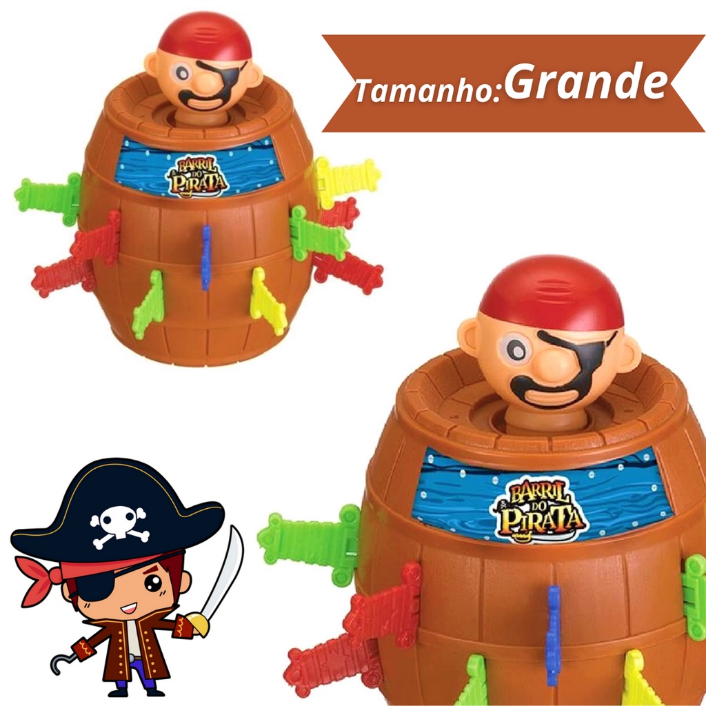 Jogo Pula Pirata Brinquedo Jogo de Mesa Original | Shopee Brasil
