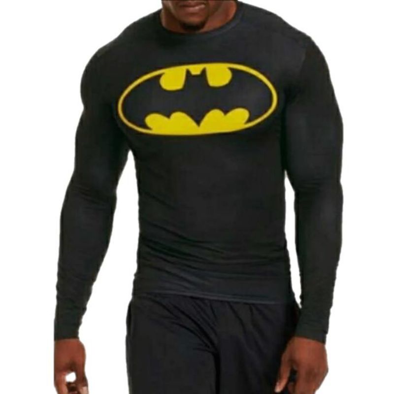 Camisa Batman Manga Longa Rash Guard Segunda Pele Compressão Com ...