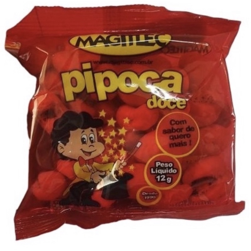 Kit C/2 Pacotes Pipoca Doce 12g - Magitlec | Shopee Brasil