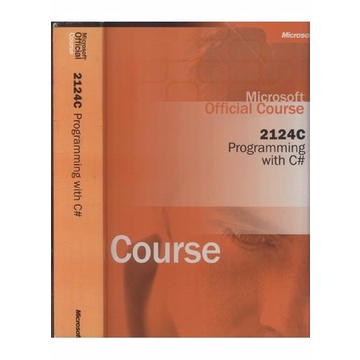 Microsoft Official Course - 2124c Programming With C# Micros | Shopee ...