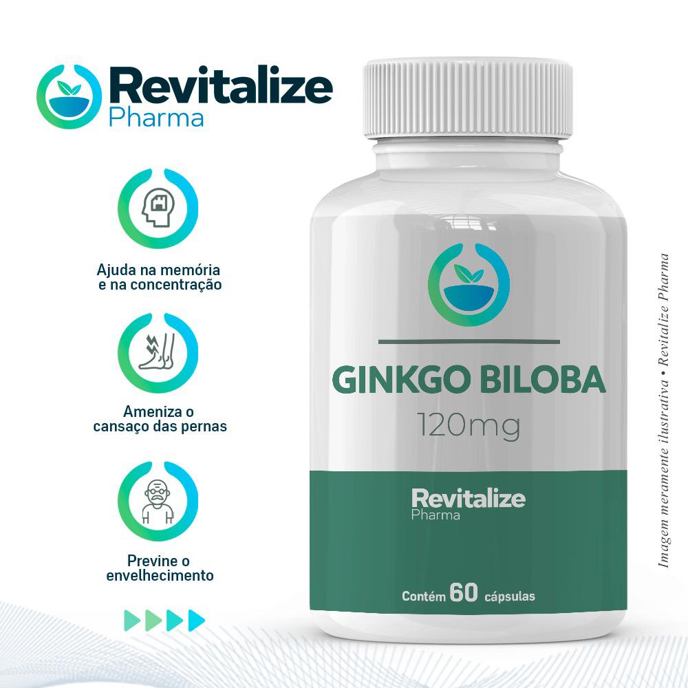 Ginkgo Biloba 120Mg, Revitalize Pharma, 60 Cápsulas | Shopee Brasil