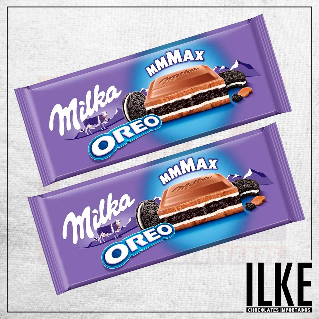2 Barras Chocolate Milka Oreo 300G | Shopee Brasil
