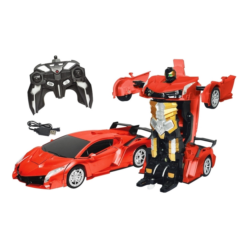 Carrinho De Controle Remoto Que Vira Robo Transformers | Shopee Brasil
