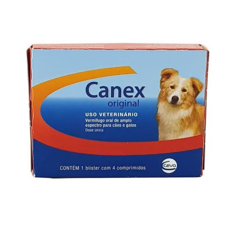 Canex_vermífugo_para_cães/caixa com 4 comprimidos | Shopee Brasil