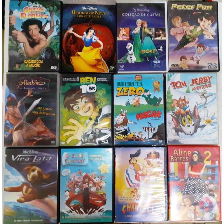 DVDS originais desenhos e filmes infantis | Shopee Brasil