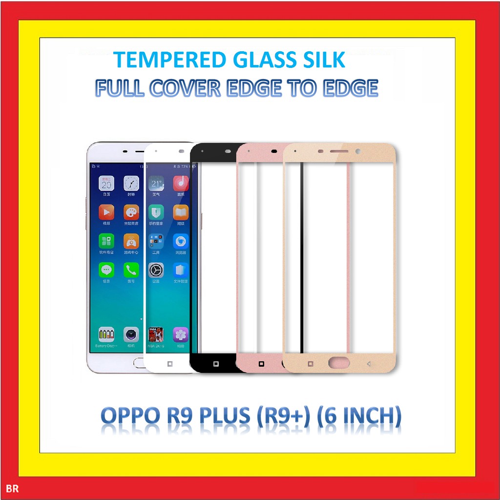 Impressão De Seda Vidro Temperado OPPO R9 PLUS R9 + HIFI Preto 906839 | Shopee Brasil