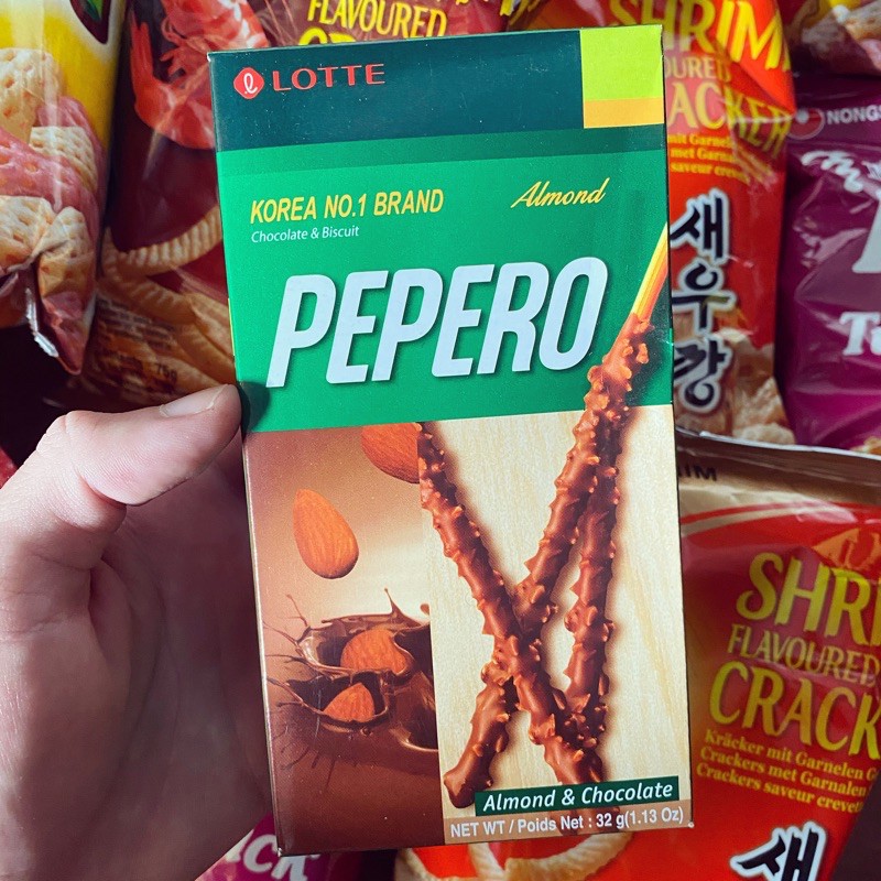Biscoito Pepero Almond Lotte Amendoas Importado Coreia 32g | Shopee Brasil