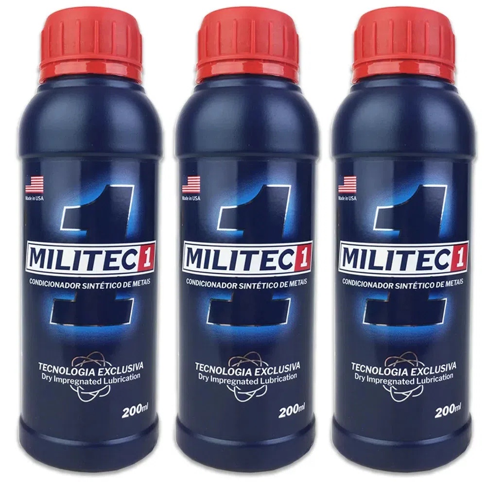 Combo com 3 Militec 1 Condicionador de Metais 200ml cada 100% Original ...