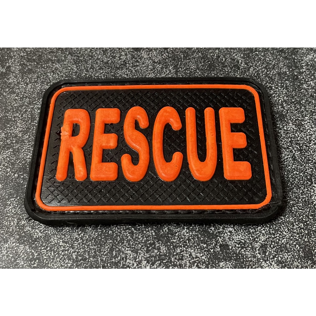 Remendo De Resgate HITAM (Caixa Preta)-Patch De Velcro SAR-Borracha ...