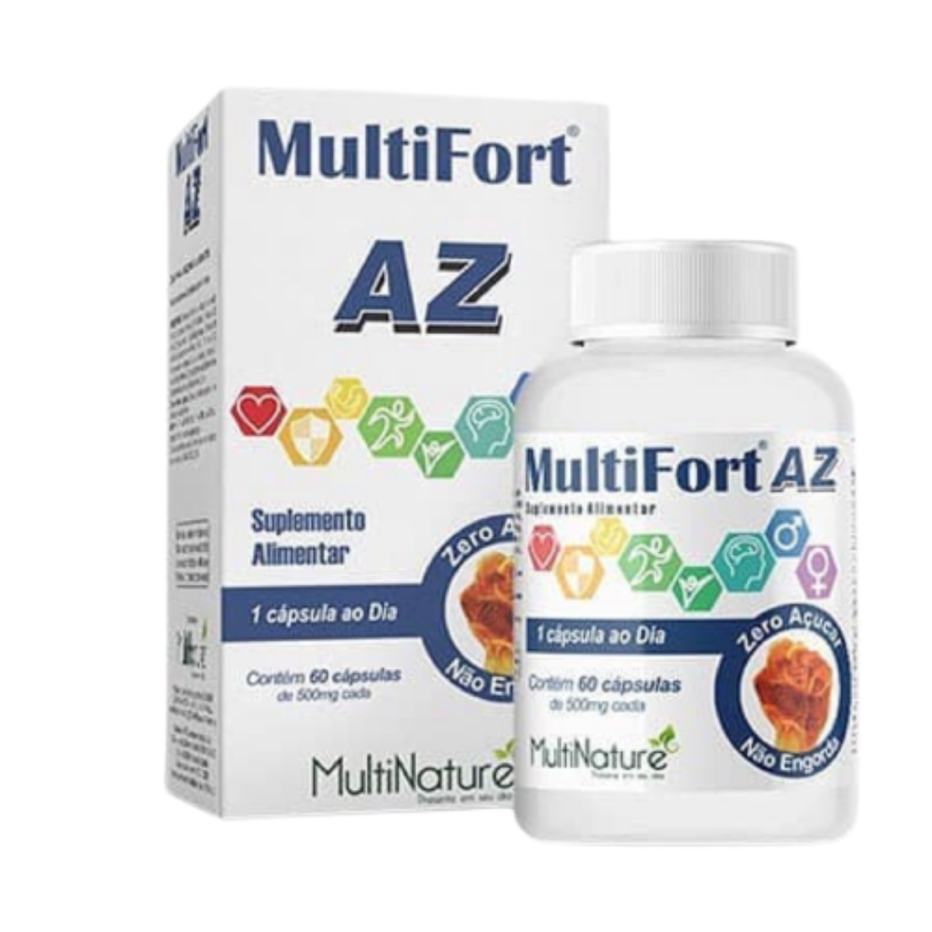 Multifort Multivitamínico 60 Cápsulas Multinature - Saúde Forte ...