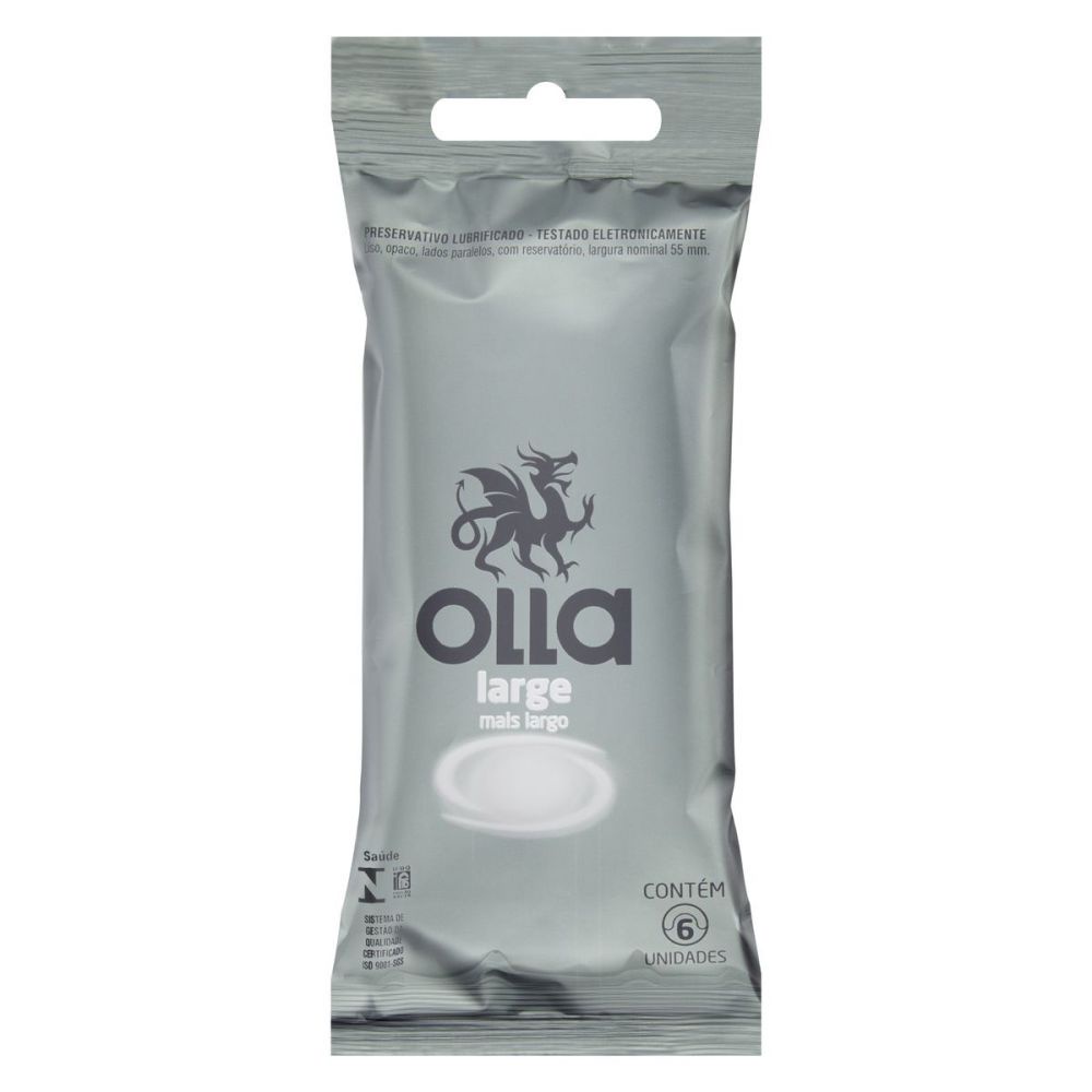 Preservativo Olla Large com 6 Unidades | Shopee Brasil