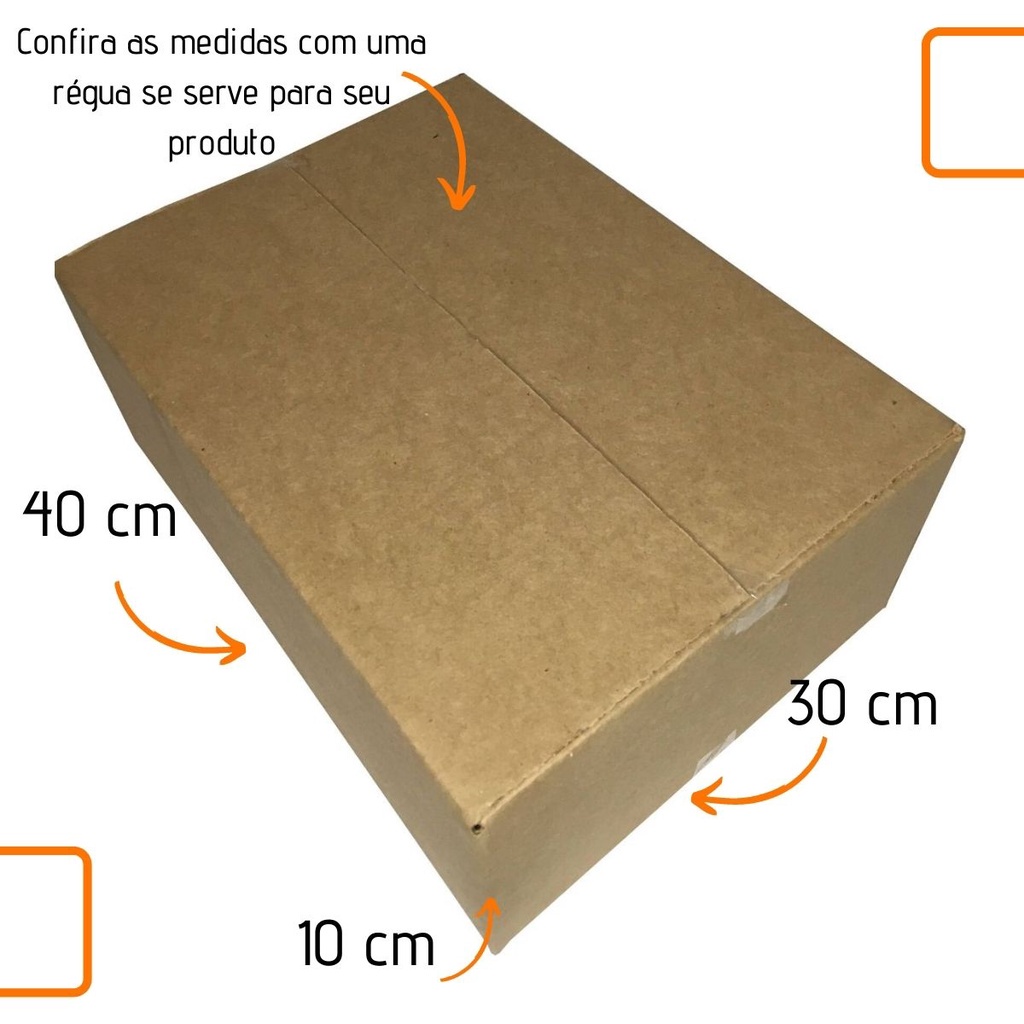 50 Caixas de Papelão Grande Notebook 40x30x10 Embalagem Envio Sedex ...