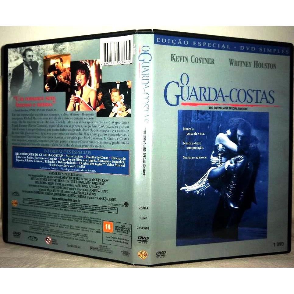 DVD O GUARDA-COSTAS-1992-Novo-Original | Shopee Brasil
