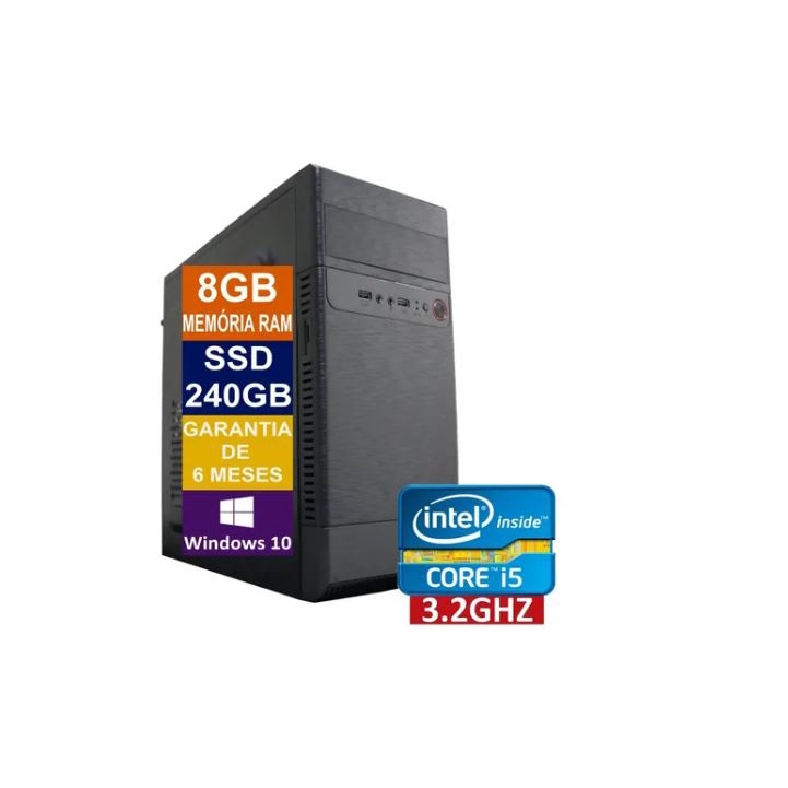 Pc Computador Cpu Intel Core I5 + Ssd 240gb, 8gb Memória Ram | Shopee Brasil