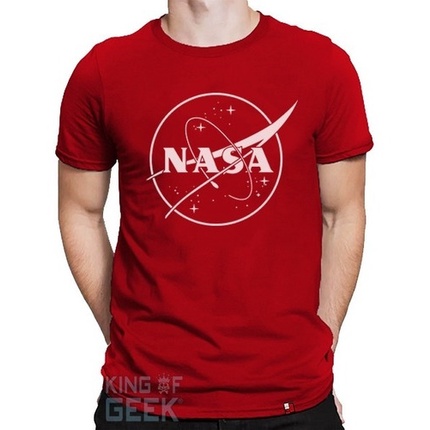Camiseta Nasa Logo Nerd Astronomia Tecnologia Geek | Shopee Brasil